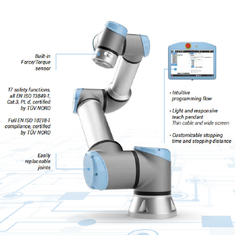 UR10e Collaborative Robot Universal Cobot พร้อม Onrobot Gripper และระบบยก Lift100