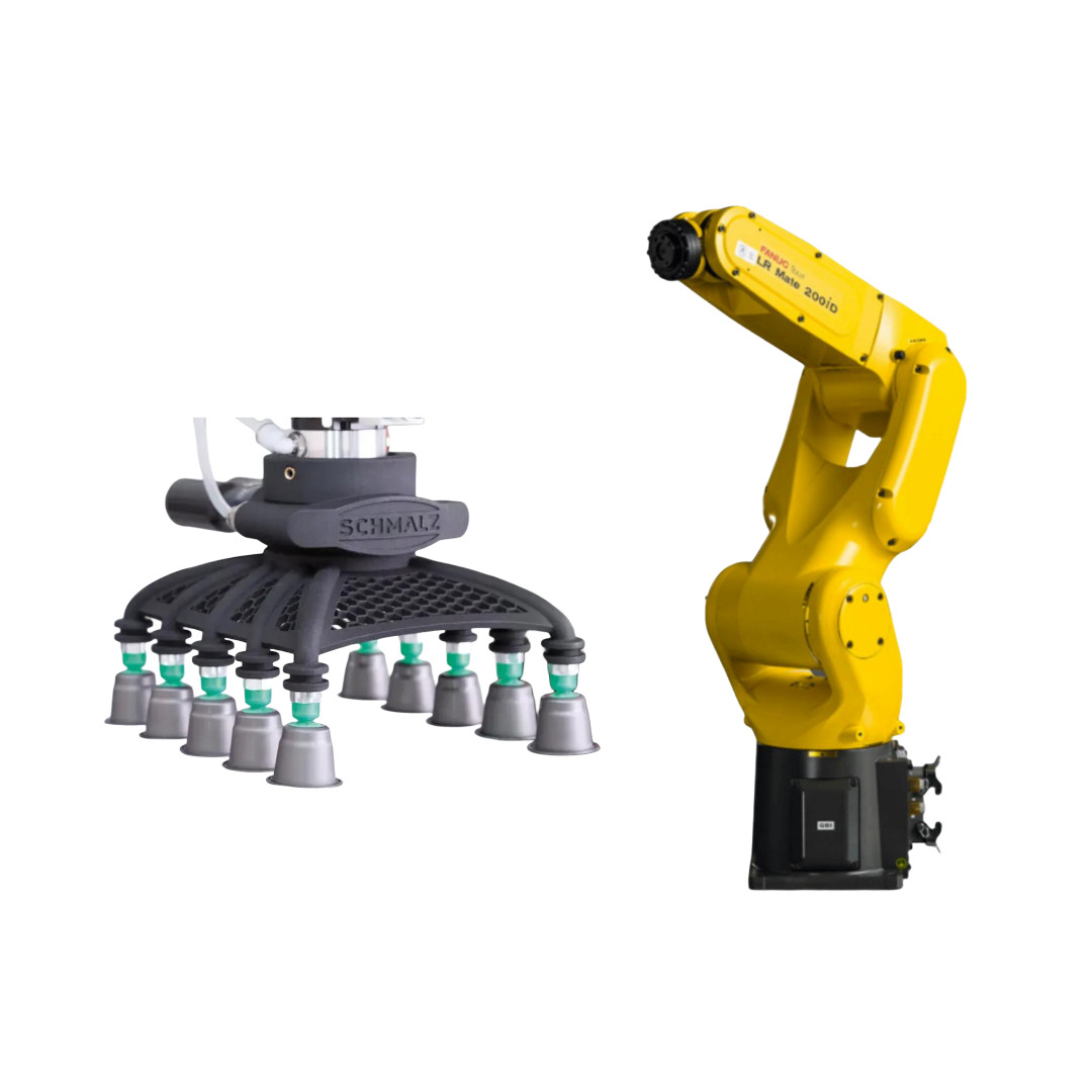 Fanuc LR Mate 200iD / 7L 6 Axis Industrial Robot Arm กับ Schmalz ...
