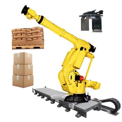 FANUC 6 แกน โรบอตอุตสาหกรรมภาระประโยชน์ 400 กิโลกรัม สําหรับการขนของหนัก